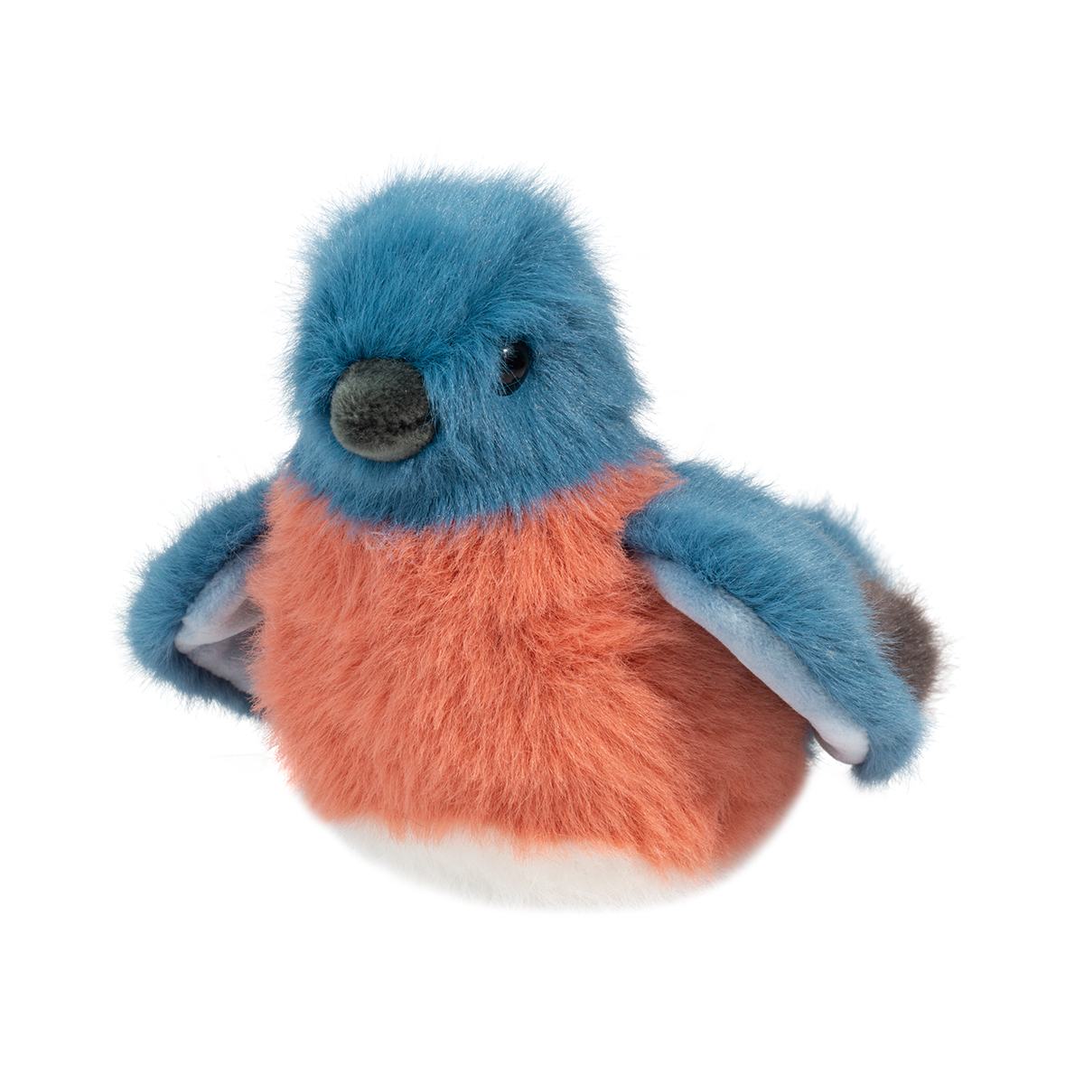 Bertie Blue Bird Plush – Ida Red