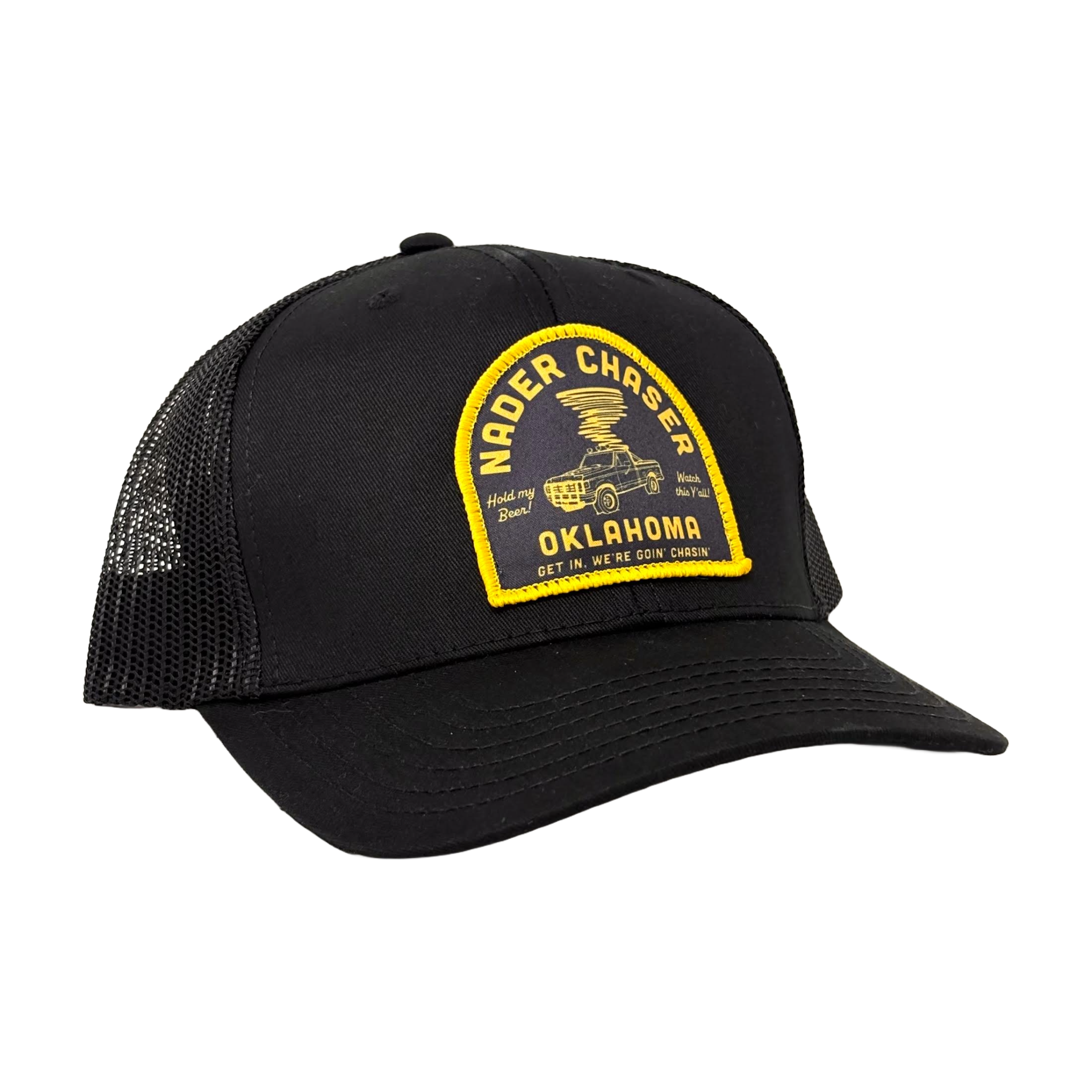 Nader Chaser Patch Trucker Hat – Ida Red