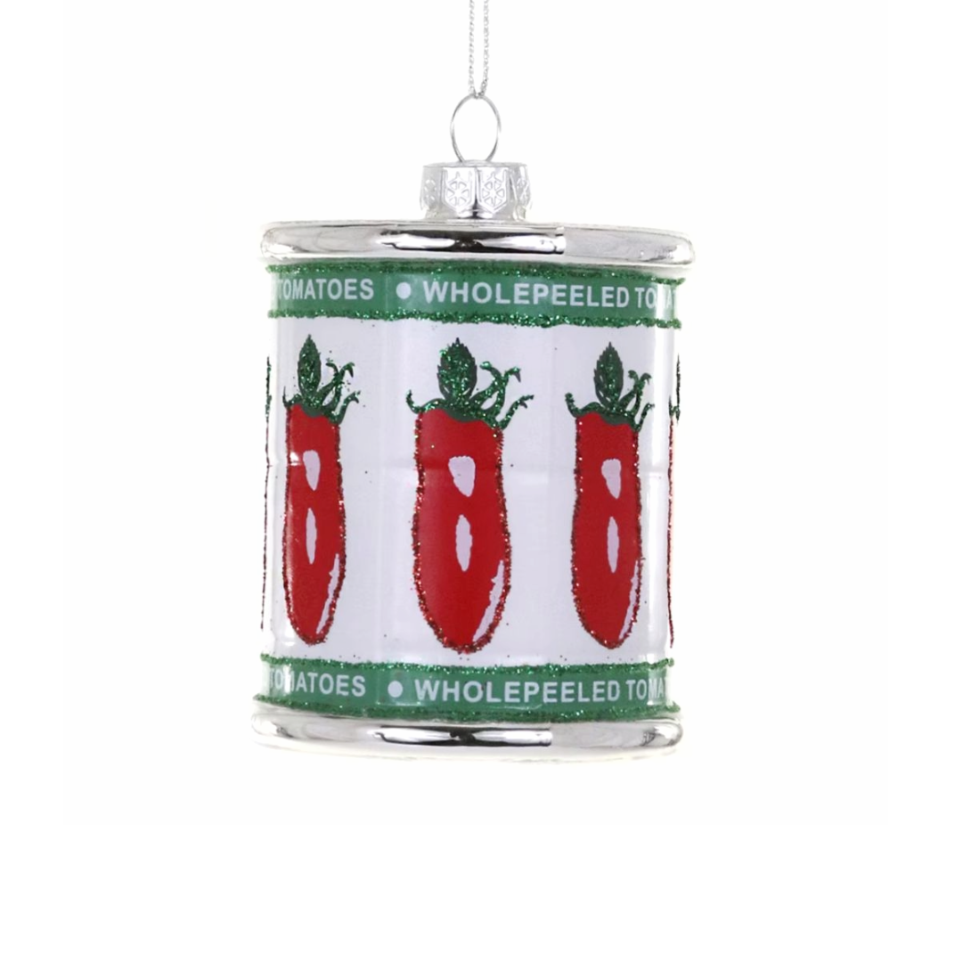 Whole Peeled Tomato Can Ornament – Ida Red