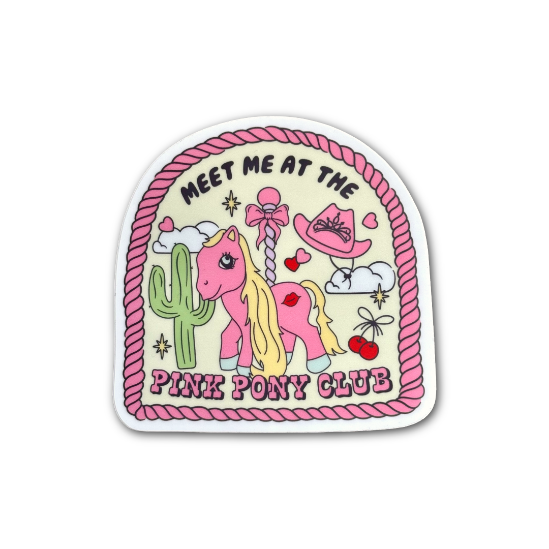 My Little Pink Pony Club Sticker – Ida Red