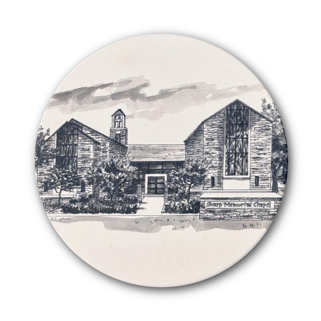 Sharp Memorial Chapel Coaster – Ida Red