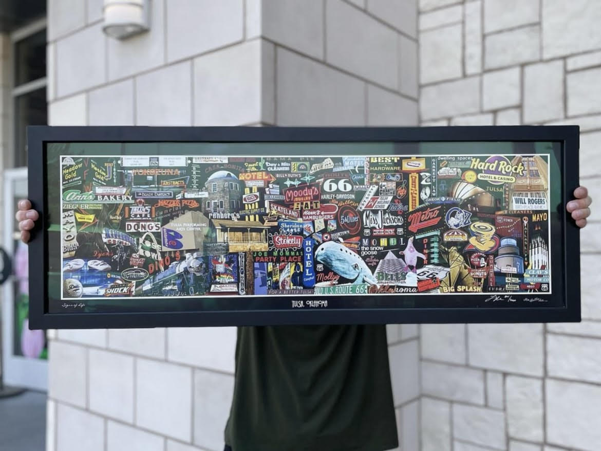 Tulsa Sign Collage – Ida Red