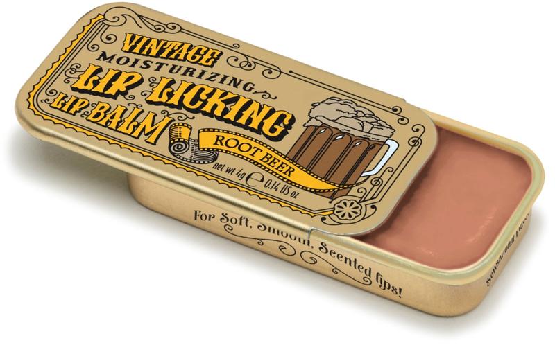 Vintage Lip Licking Lip Balm – Root Beer | Retro Slide Tin – Ida Red